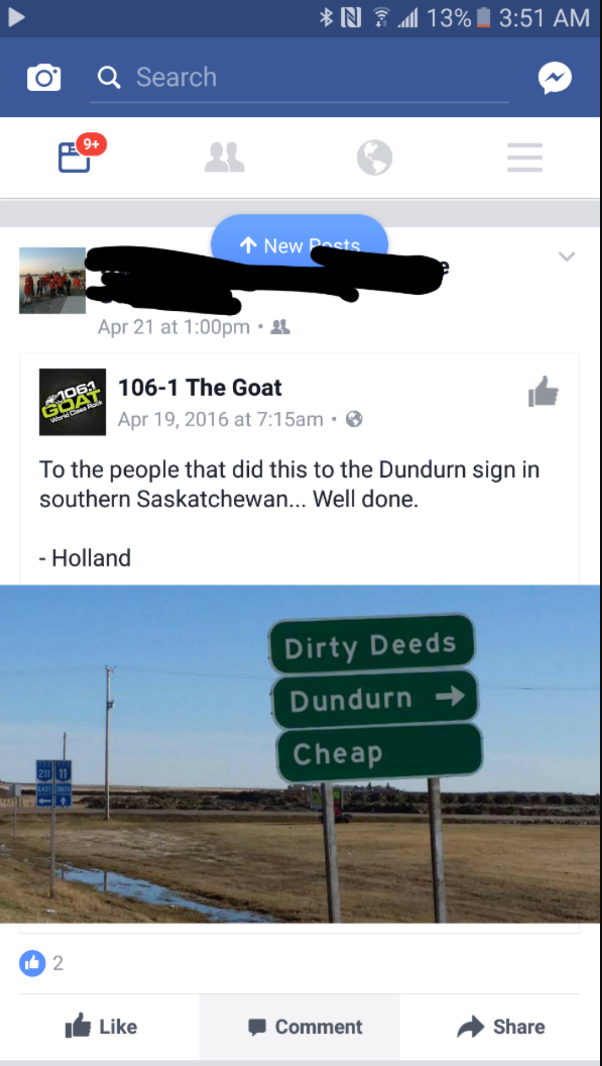 Please Let This Saskatchewan Road Sign Be Real | Alan Cross