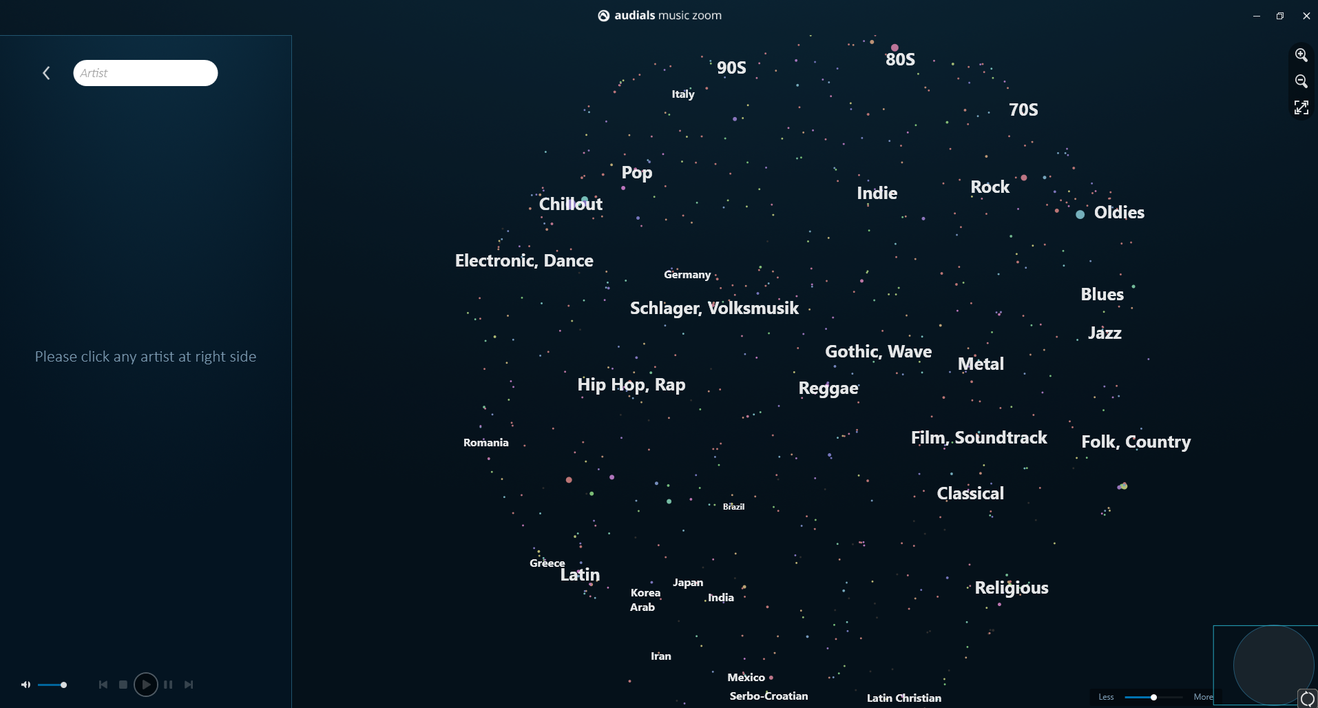 Check out this interactive "map of the music universe" | Alan Cross