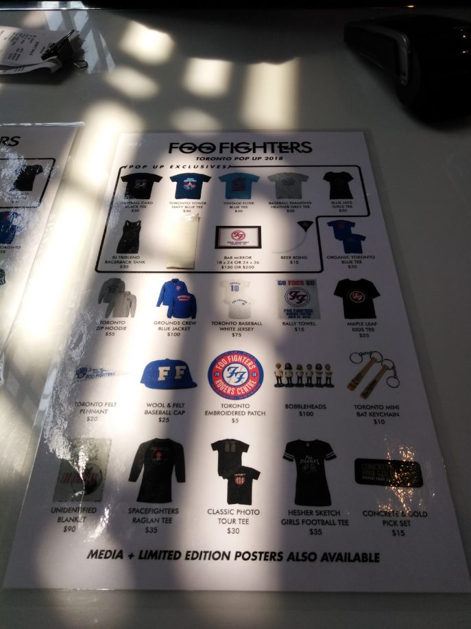 Foo for Sale: A visit to the Foo Fighters pop-up store in Toronto ...