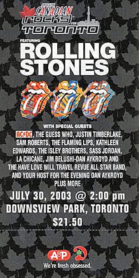 That time 15 years ago today 500,000 came together for a SARS concert ...