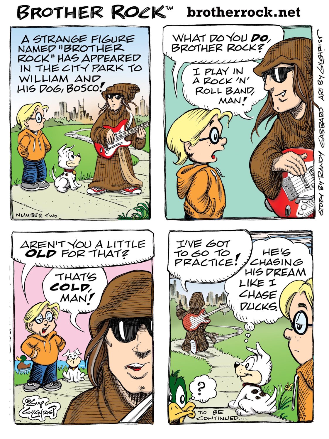 Here's the latest instalment of the music-based comic strip, Brother ...