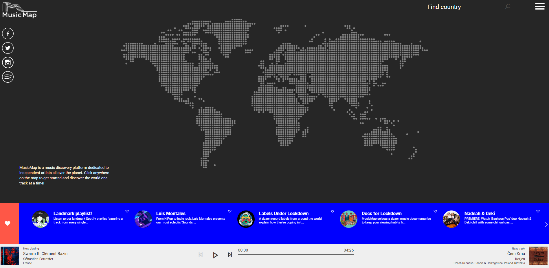 Interested in music from around the world? Check out MusicMap | Alan Cross
