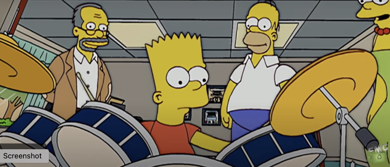 Bart Simpson's drumming corrected | Alan Cross