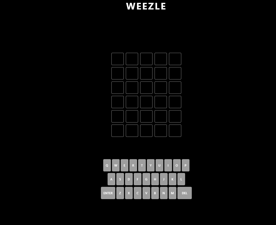 There's now a Weezer version of Wordle. It's called "Weezle" | Alan Cross