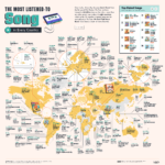 This map shows the most popular artist in every country