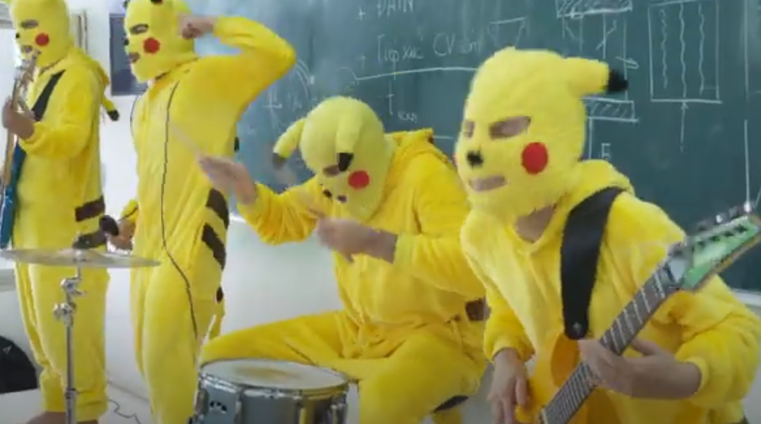 Please enjoy CÚT LỘN, a Vietnamese thrash metal band dressed like Pikachu
