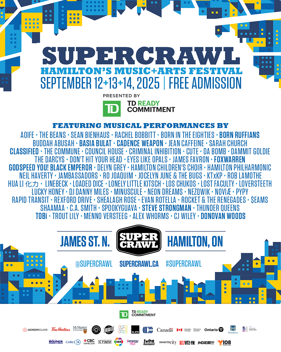 Hamilton's Supercrawl 2025 reveals its lineup | Alan Cross