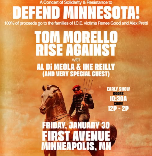 Tom Morello and Rise Against announce an anti-ICE benefit concert for ...