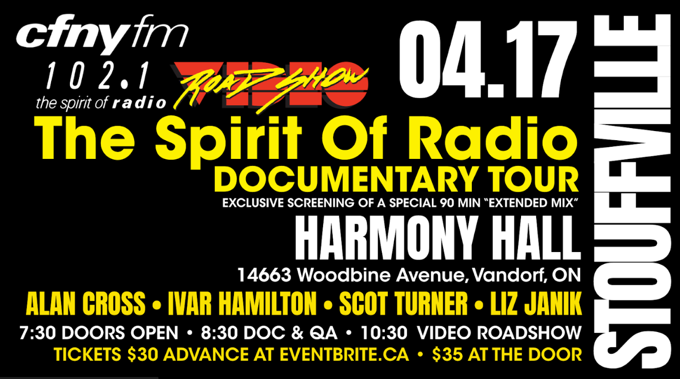 The CFNY: The Spirit of Radio documentary theatrical tour continues ...