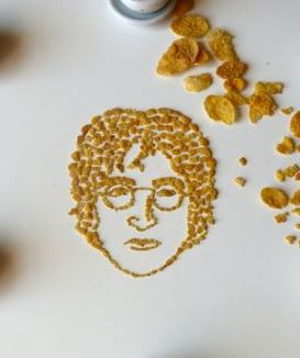 Artist Creates Musician Portraits Using Corn Flakes. Wait--What? | Alan ...