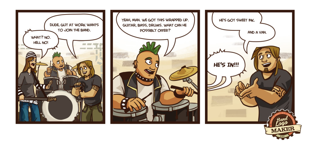 New Comic Strip About Being in a Band | Alan Cross