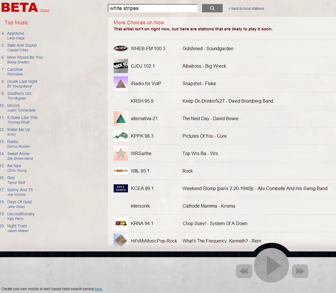 A New Radio Search Engine | Alan Cross