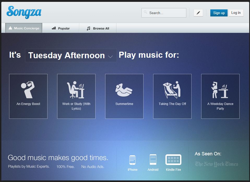Are You Using Songza Yet? | Alan Cross