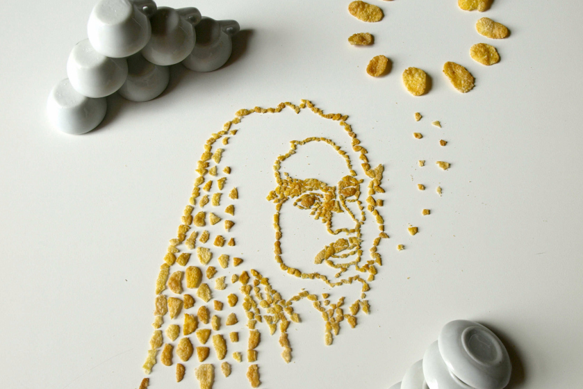 A Woman Who Creates Celebrity Art (Including Musicians) Out of ...